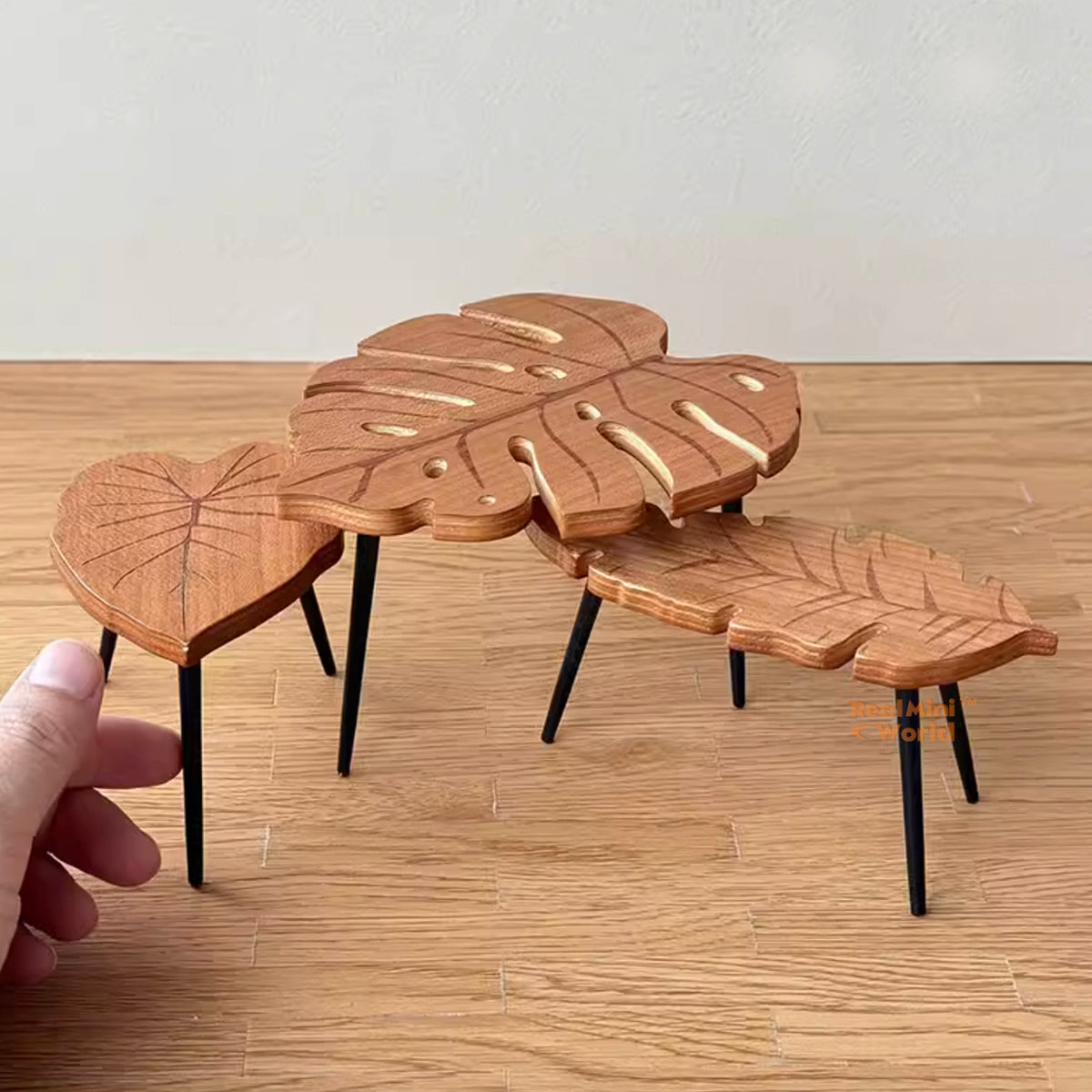 Miniature Leaf Inspired Coffee Table | Handmade Miniature Shop – Real Mini World