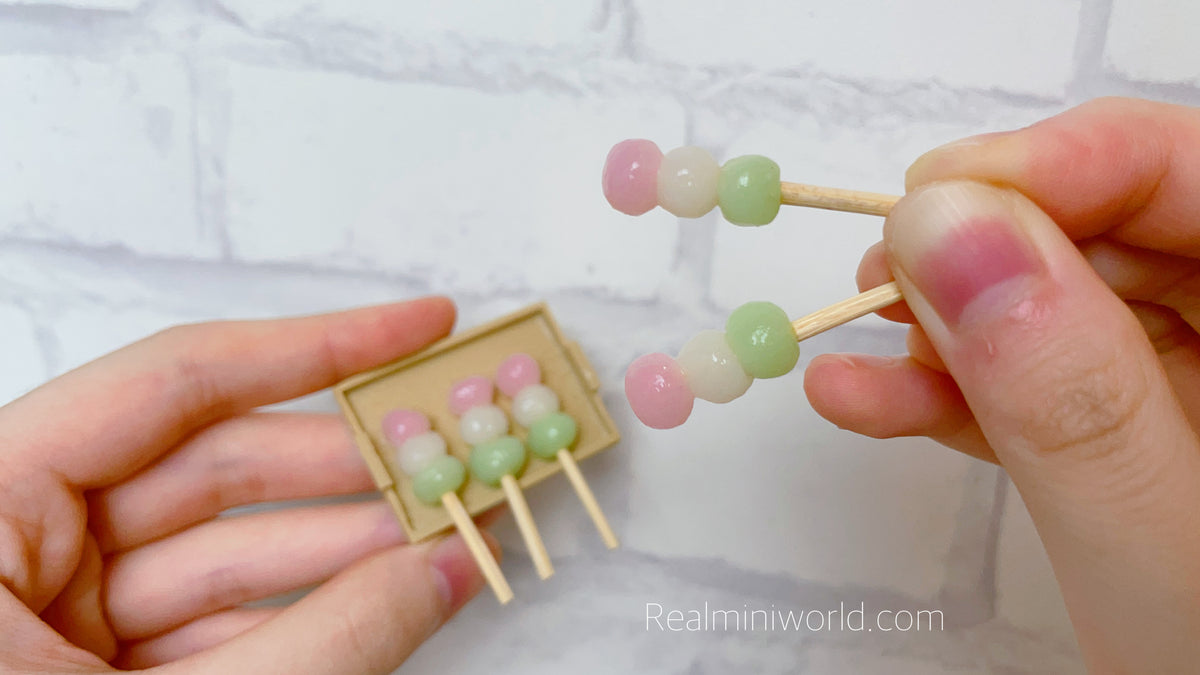 Tiny Food Recipe: Tiniest Hanami Dango | Miniature cooking at the mini ...