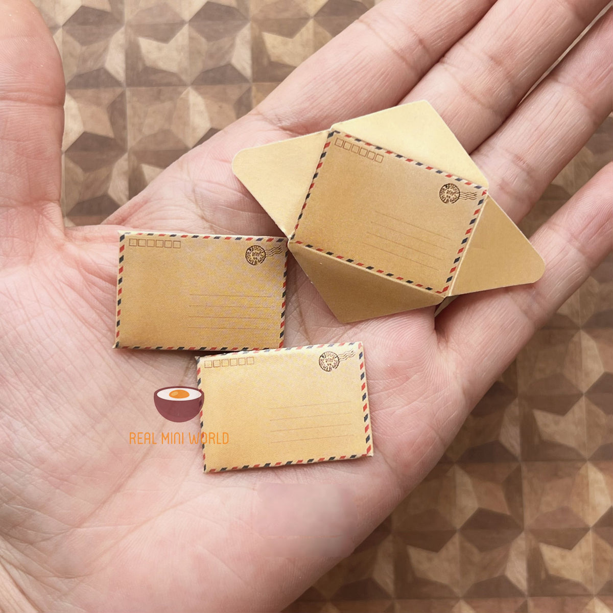 Miniature 1:2 Vintage Envelopes (Set of 3) | Miniature Journaling Shop ...