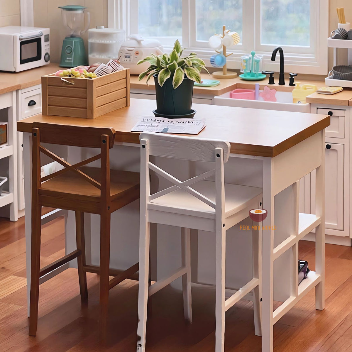 Miniature 1:6 Counter Stool | Miniature Cooking Kitchen Shop – Real ...