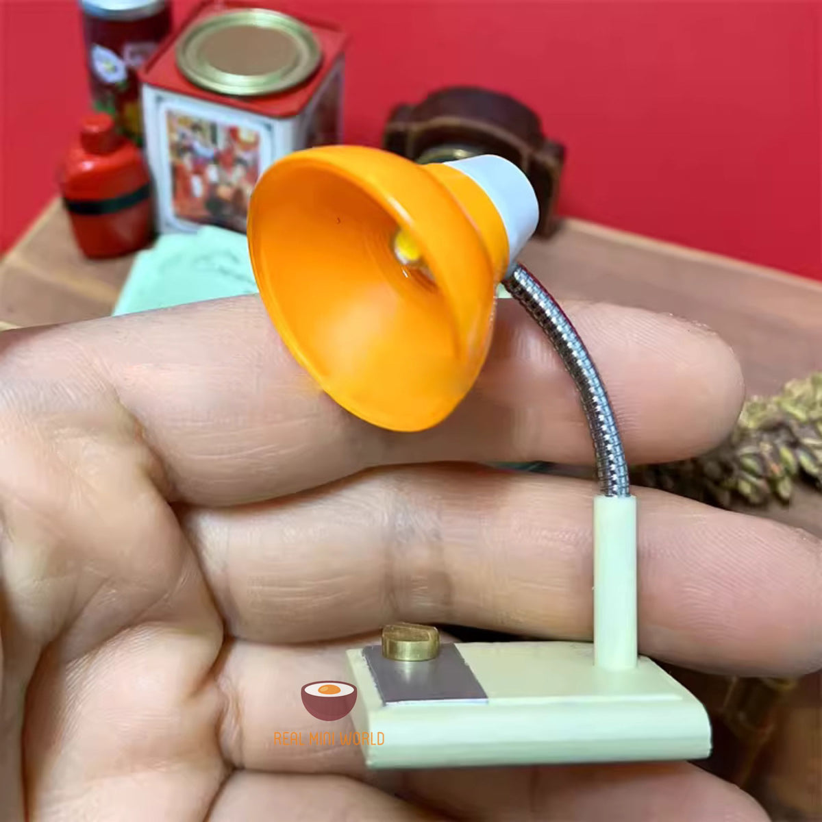 Miniature 80s Nostalgic Retro Desk Lamp | Real Working Miniature Shop ...
