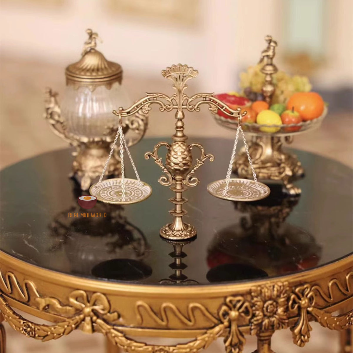 Miniature 1:6 Osiris Jar, Fruit Plater, and Scale Set | Dollhouse Shop ...