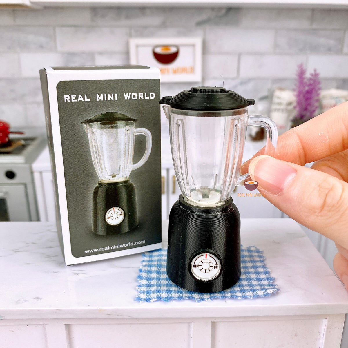 Miniature REAL Blender Retro Series in Black | Mini Cooking Shop – Real ...