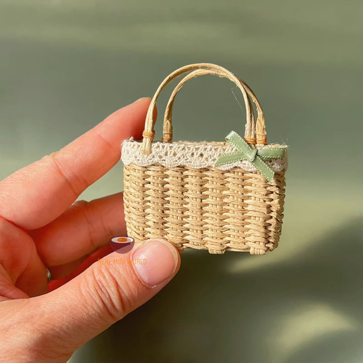 Miniature Handwoven Basket | Handmade Miniature Shop – Real Mini World