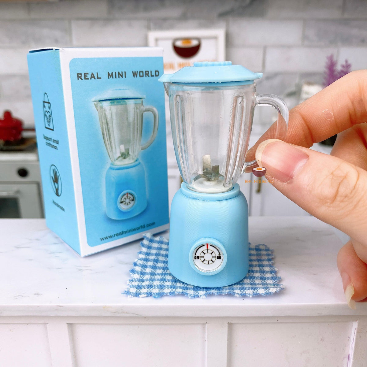 Miniature REAL Blender Retro Series in Pastel Blue | Tiny Cooking Shop ...