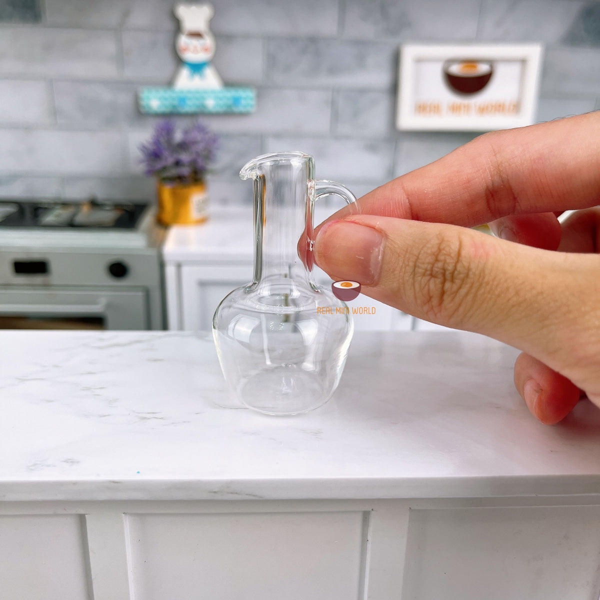 Miniature Classic Style Glass Pitcher | Mini Cooking Shop – Real Mini World