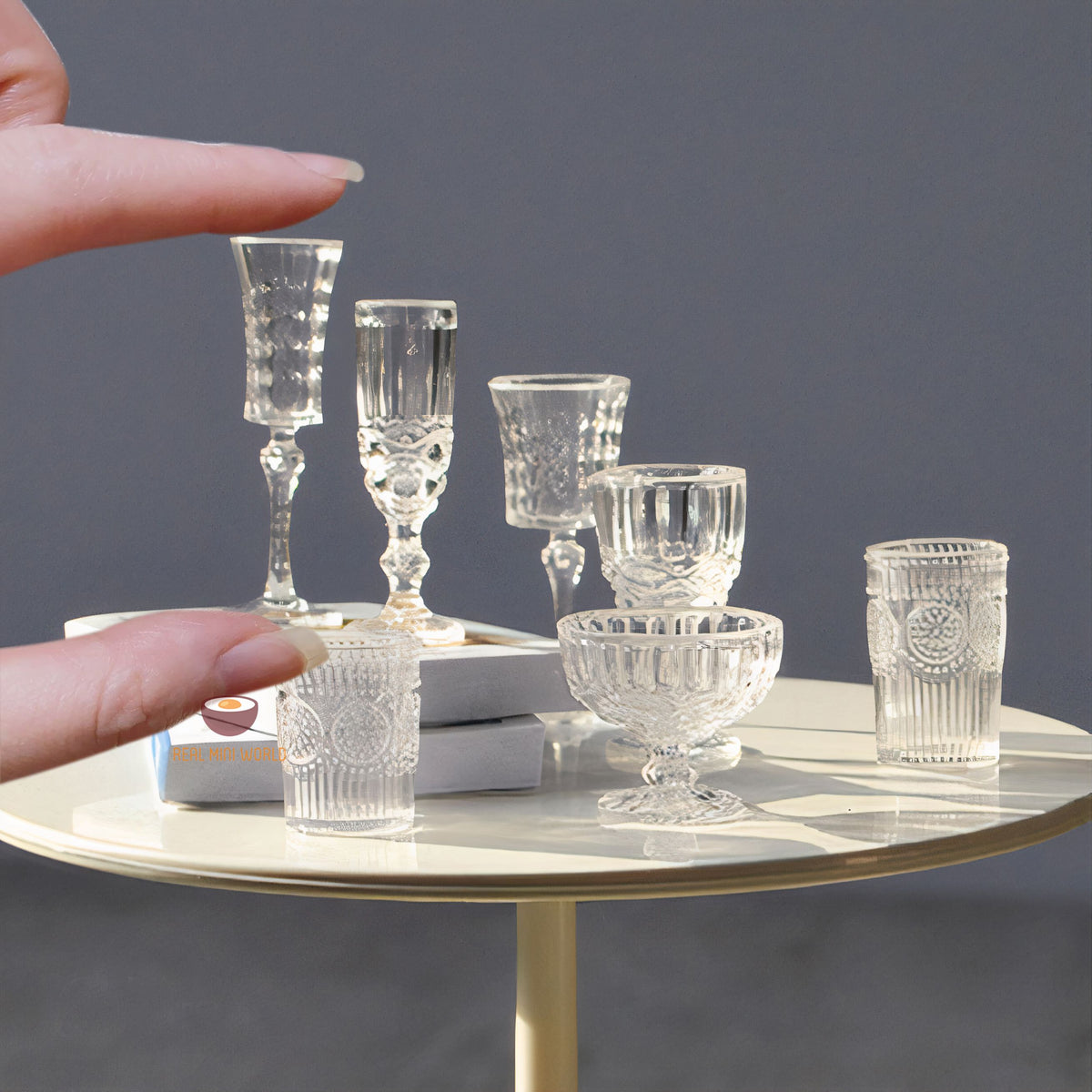 Miniature 1:6 Classic Royal Cup Set | Mini Cooking Shop – Real Mini World
