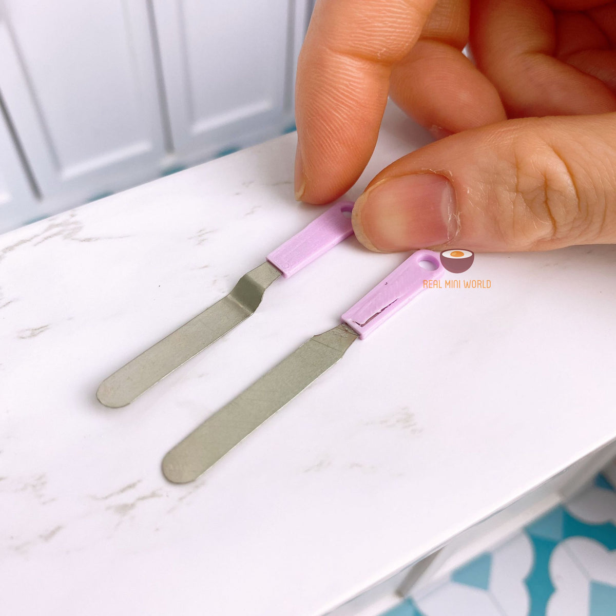 Miniature Cake Frosting Offset Spatula / Knife Set | Tiny Baking Shop ...
