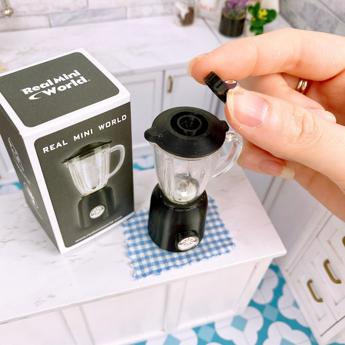 Miniature REAL Blender Retro Series in Black | Mini Cooking Shop – Real ...