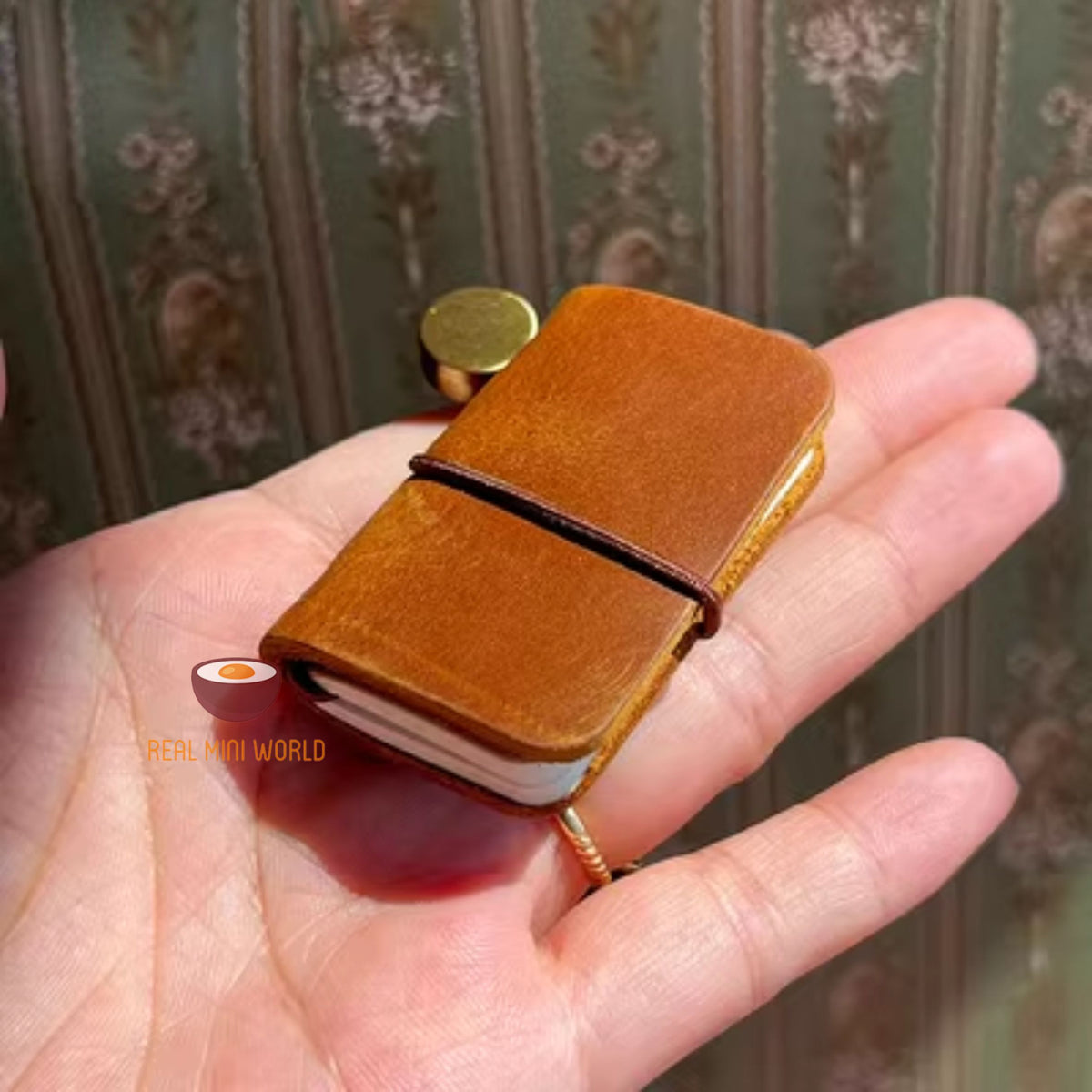 Miniature Real Journal Book in Brown | Mini Journaling & Art Shop ...