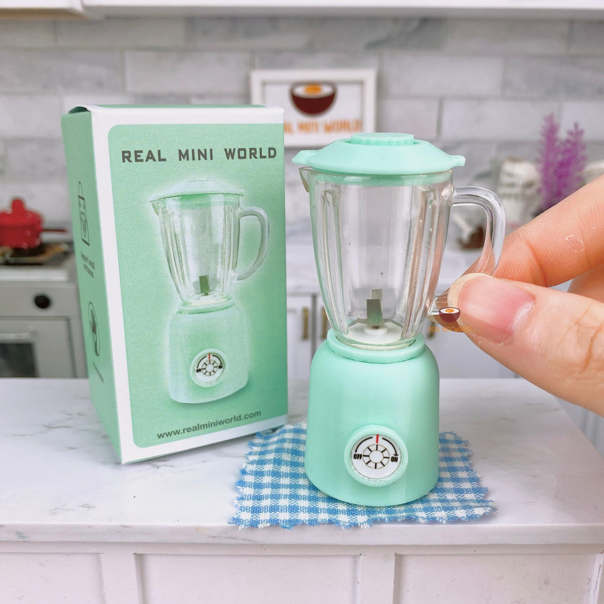Miniature REAL Blender Retro Series in Mint Green | Mini Cooking Shop ...
