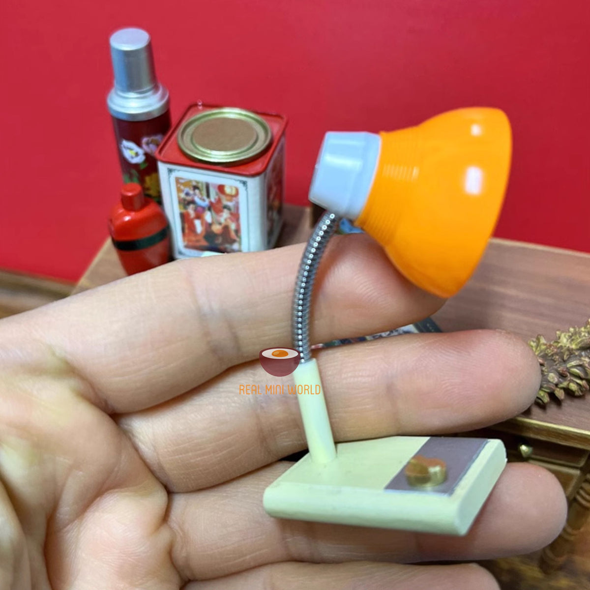 Miniature 80s Nostalgic Retro Desk Lamp | Real Working Miniature Shop ...