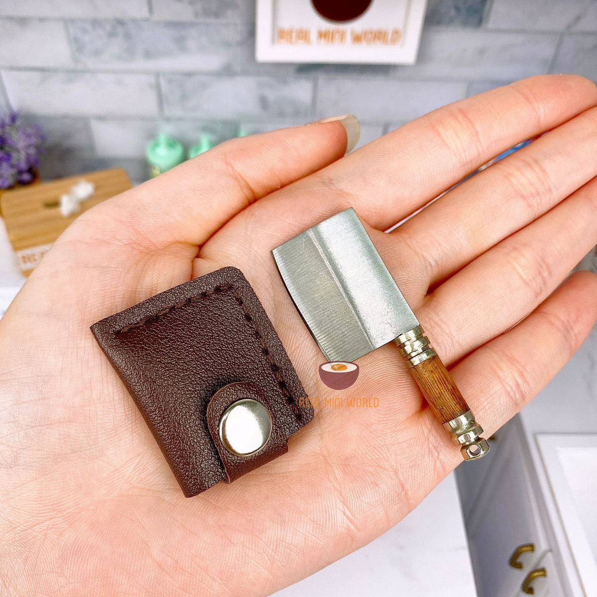 Mini Cooking Cleaver Meat Knife | Mini REAL Cooking Shop – Real Mini World