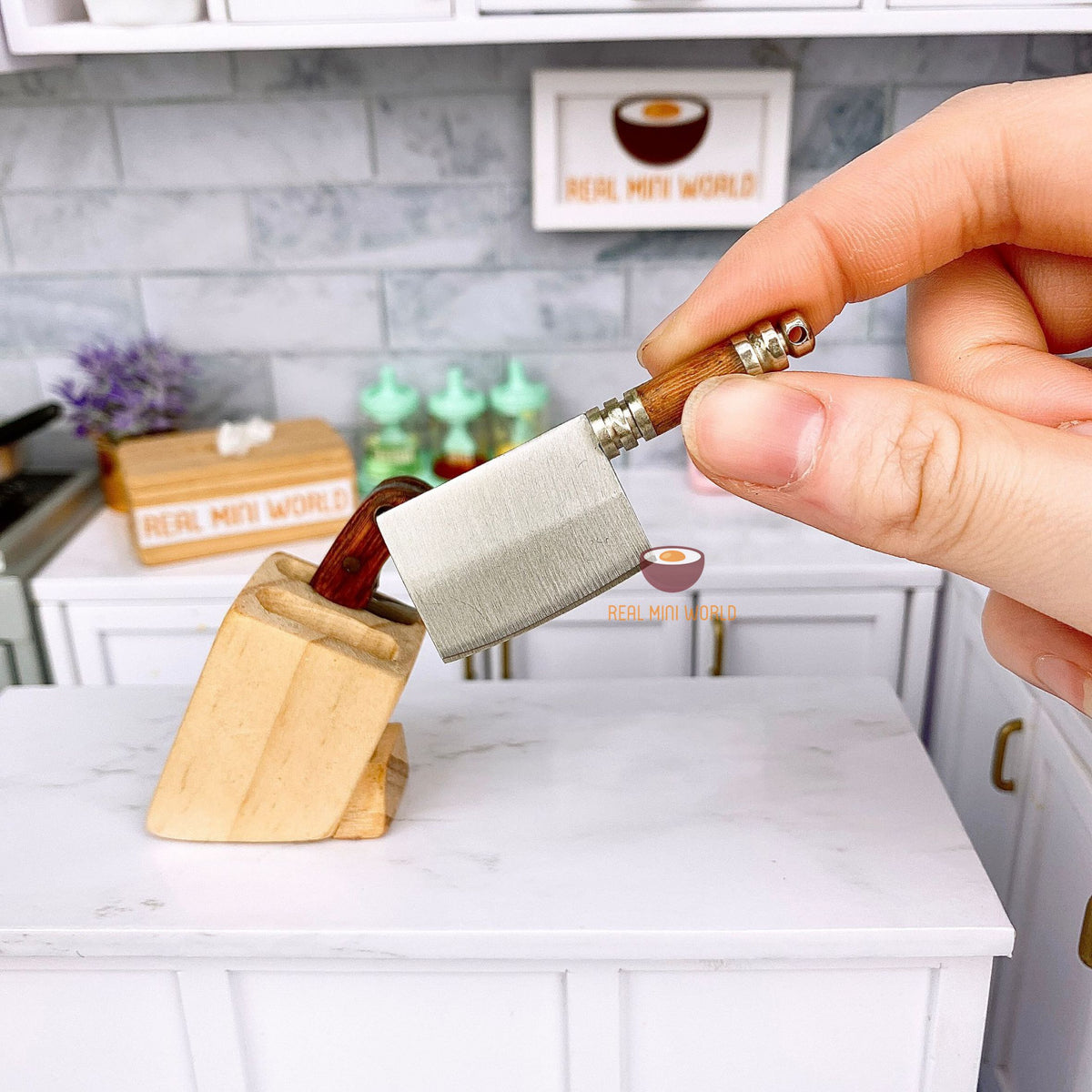Mini Cooking Cleaver Meat Knife | Mini REAL Cooking Shop – Real Mini World