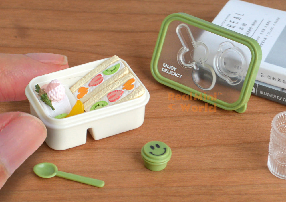 Miniature Smiley Bento Box | Mini Cooking Shop – Real Mini World