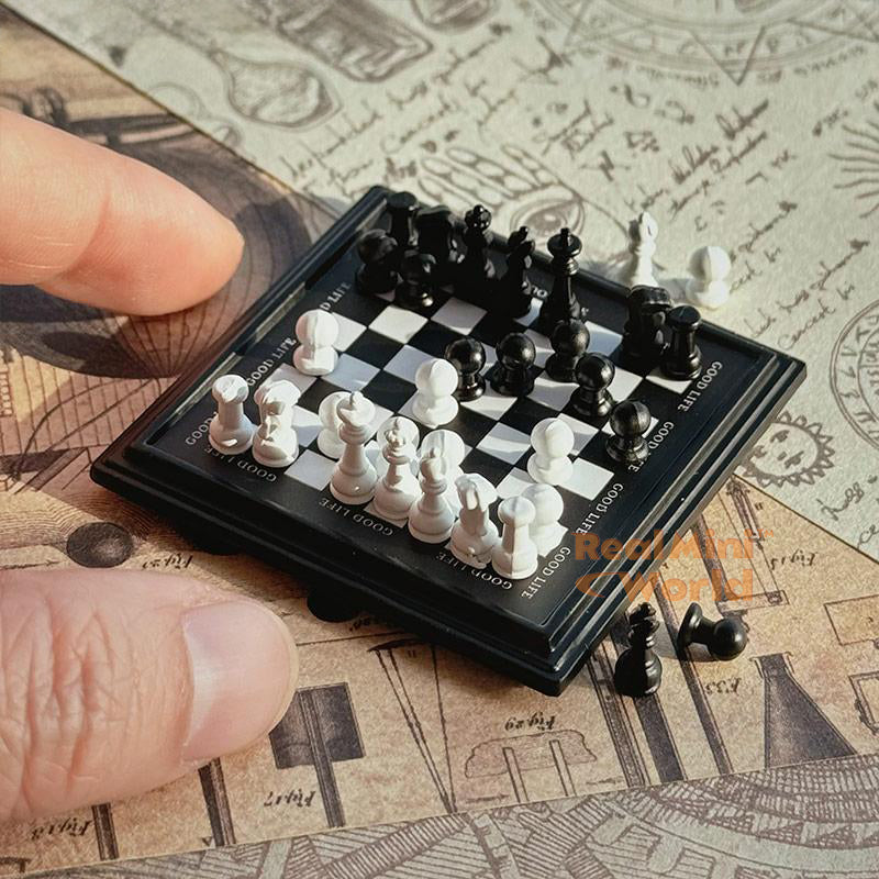 Miniature REAL Chess Set | REAL Functioning Miniature Shop – Real Mini ...