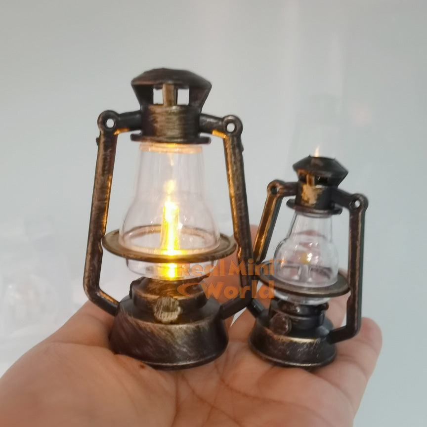 Miniature REAL Lamp in Kerosene Style | Functioning Miniature Shop ...