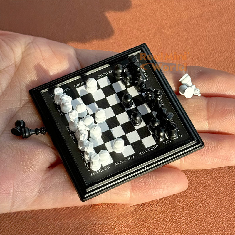 Miniature REAL Chess Set | REAL Functioning Miniature Shop – Real Mini ...