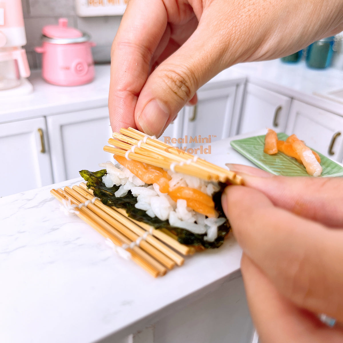 Miniature REAL Bamboo Sushi Mat (Makisu) | Mini Cooking Shop – Real ...