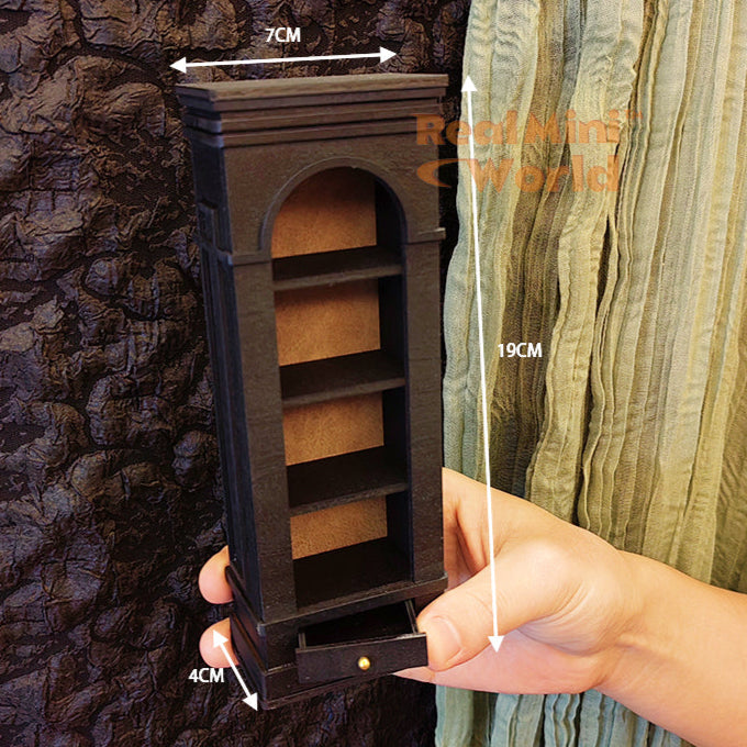 Miniature 1:12 Classic Book Shelf | Handmade Miniature Shop – Real Mini ...