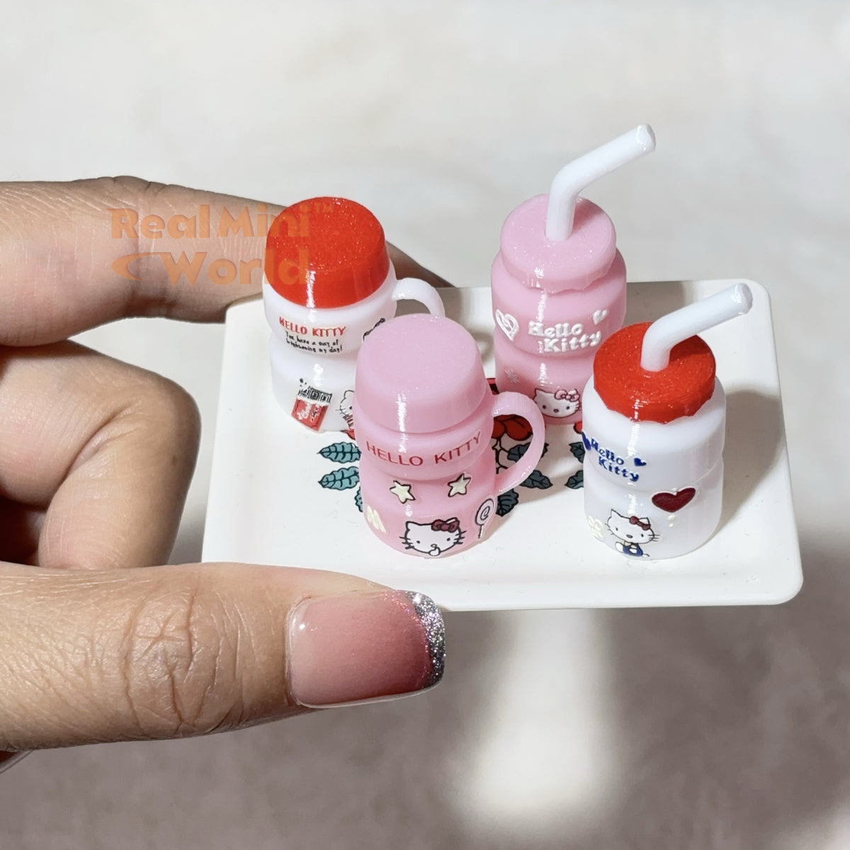 Miniature Water Bottle With Straw | Mini Food Cooking Shop – Real Mini ...