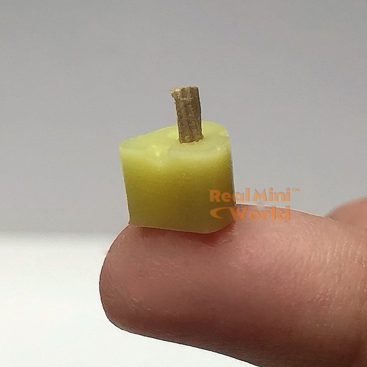 Miniature Cheese Candle (REAL) | Handmade Miniature Shop – Real Mini World