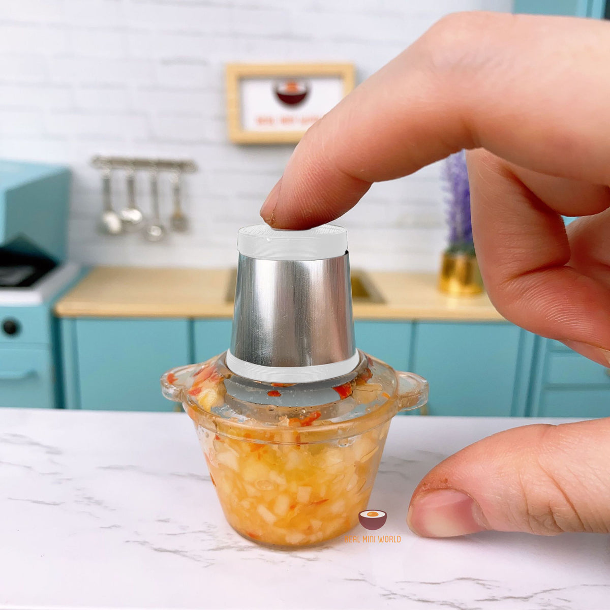 Miniature REAL Food Processor in White | Mini Cooking Shop – Real Mini ...