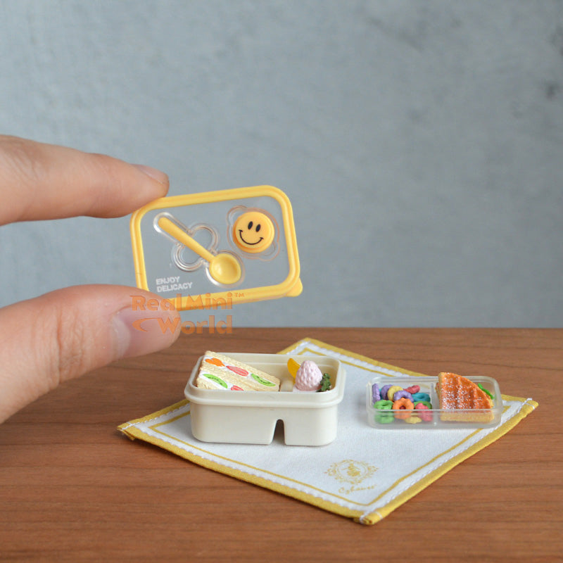 Miniature Smiley Bento Box | Mini Cooking Shop – Real Mini World