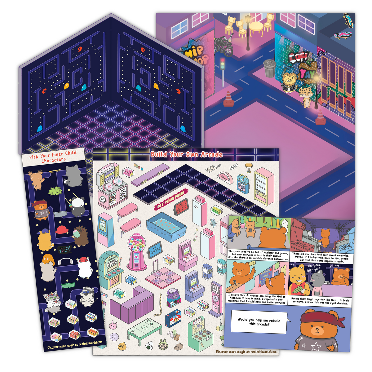 Make Your Own Arcade Deco Sticker Kit | Isometric Sticker Shop – Real ...