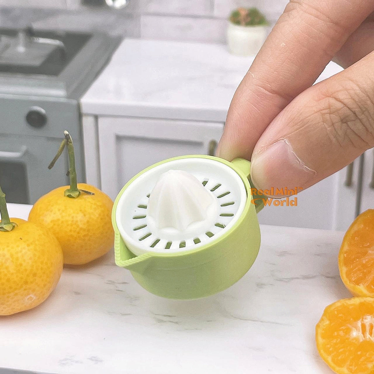Miniature REAL Manual Citrus Squeezer (Sage) | Tiny Food Cooking Shop ...