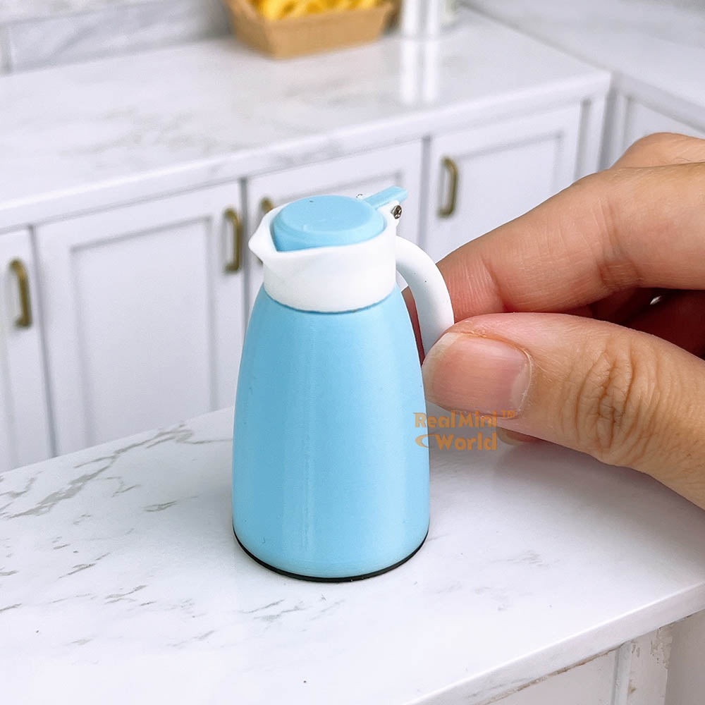 Miniature Blue Kettle | Mini REAL Tiny Food Cooking Shop – Real Mini World