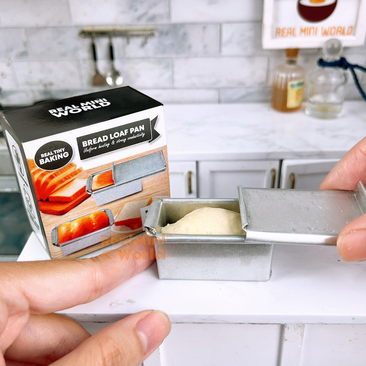 Miniature Aluminium Bread Loaf Pan | EASYBAKE Tiny Baking Shop – Real ...