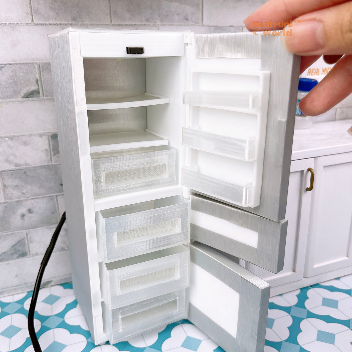 Miniature Fridge With Light & Cooler Fan | Mini Cooking Shop – Real ...