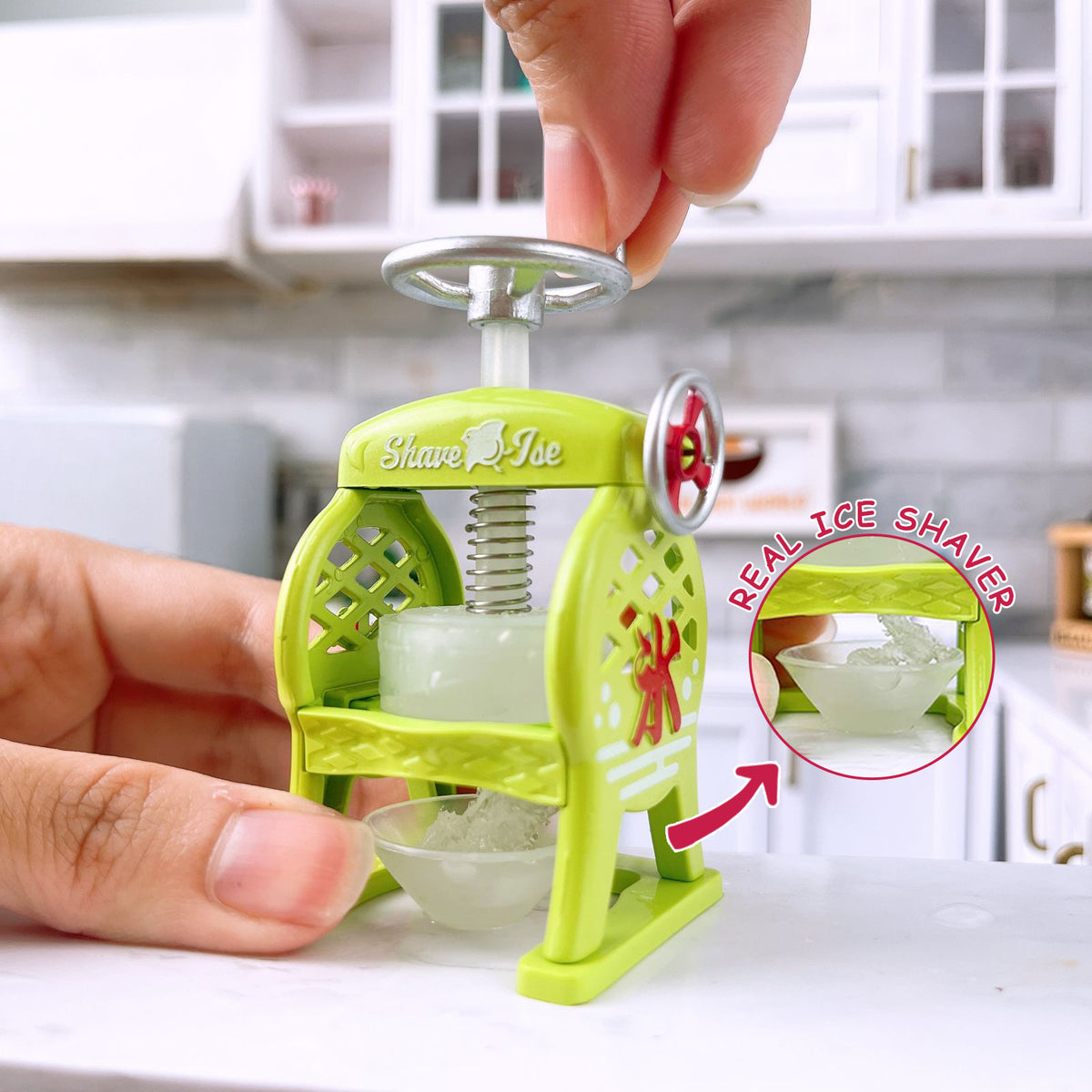 Miniature REAL Japanese Ice Shaver in Green | Mini Cooking Shop – Real ...