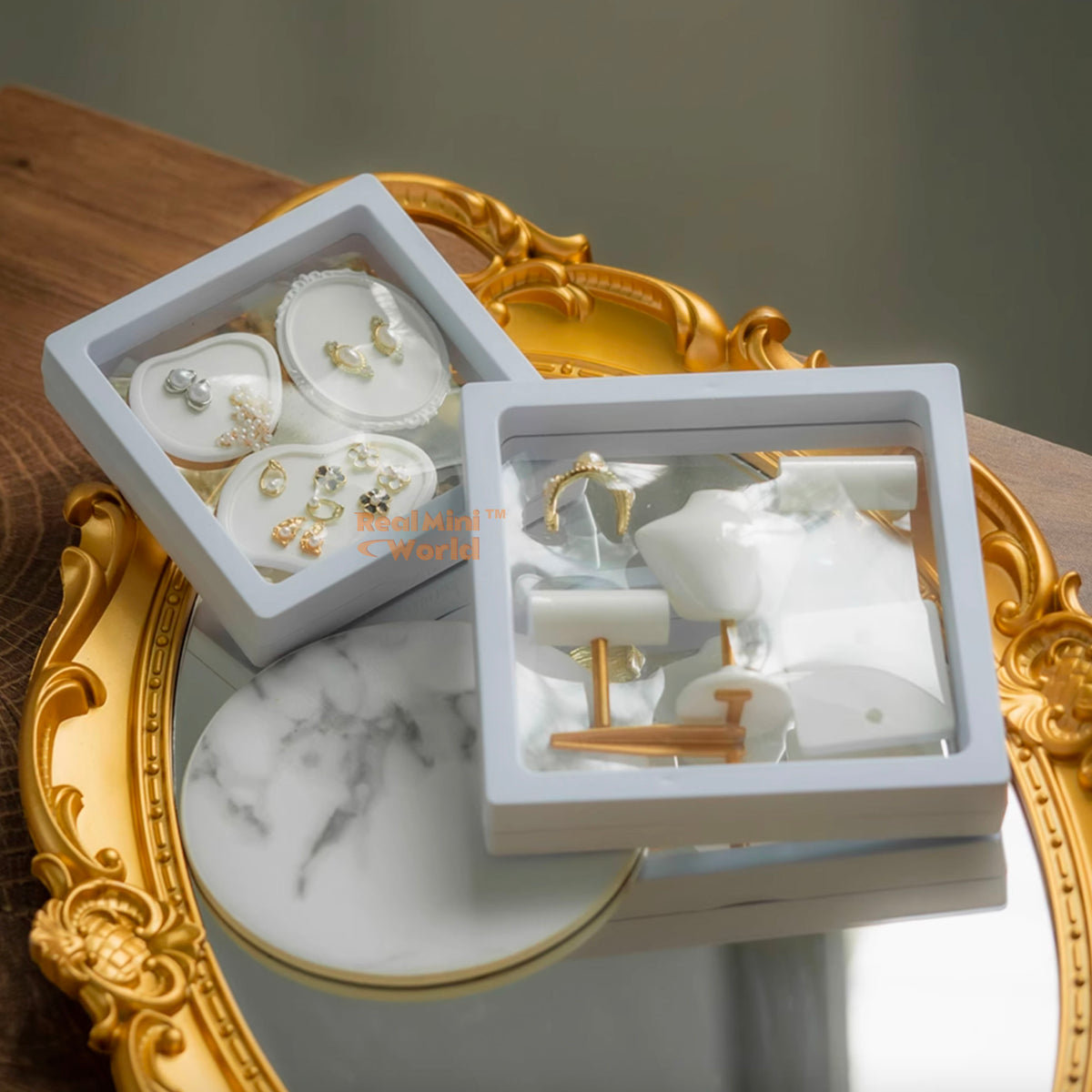 Miniature Jewelry & Display Set | Blythe Bjd Miniature Shop – Real Mini ...