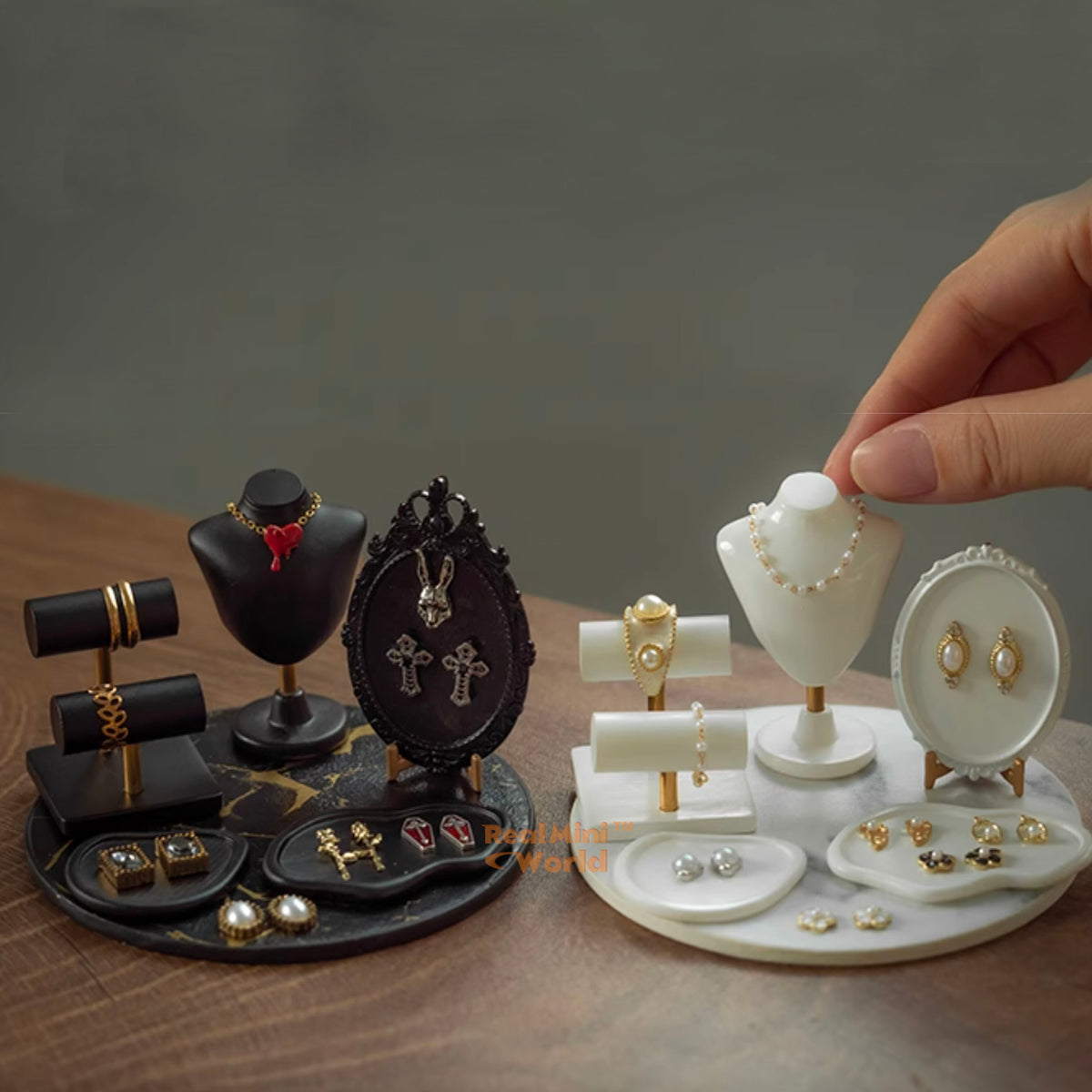 Miniature Jewelry & Display Set | Blythe Bjd Miniature Shop – Real Mini ...