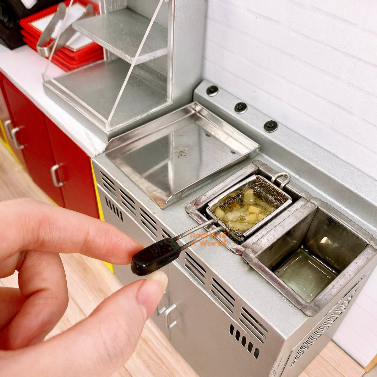 Miniature REAL Cooking Fast Food Kitchen Set | Mini Cooking Shop – Real ...