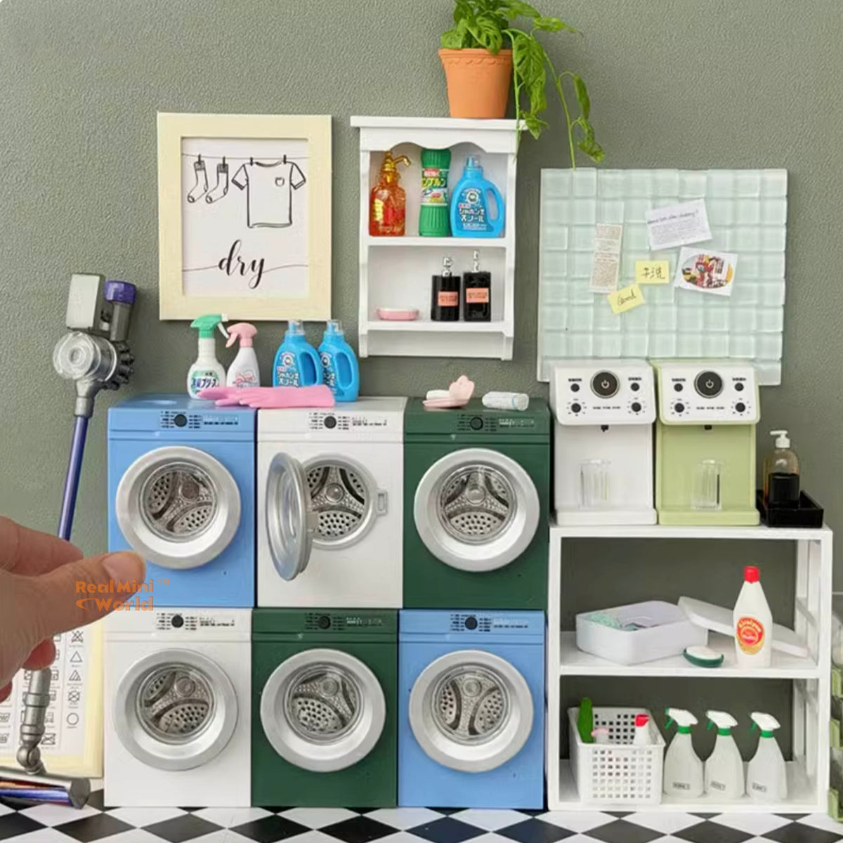 Miniature REAL Functioning Washing Laundry Machine | Tiny Things Shop ...