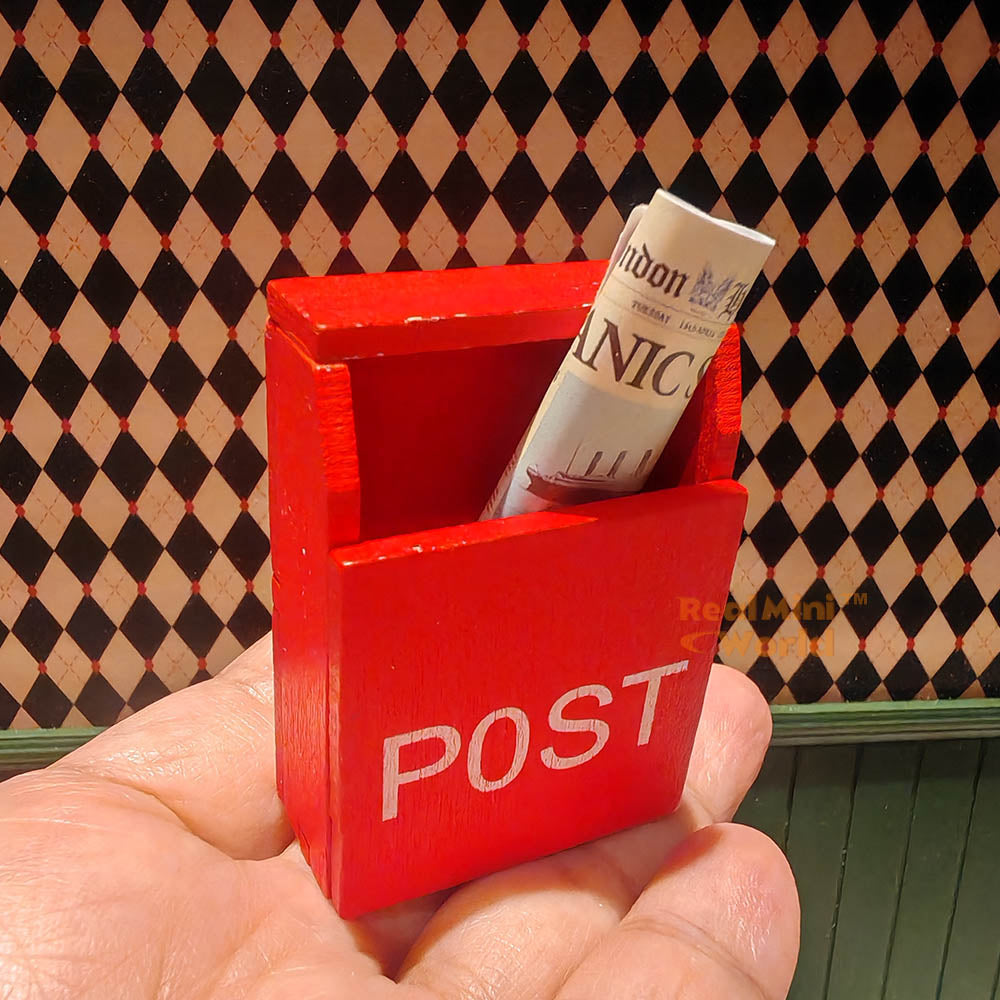 Miniature Wooden Classic Post Mail | Dollhouse Miniature Shop – Real ...