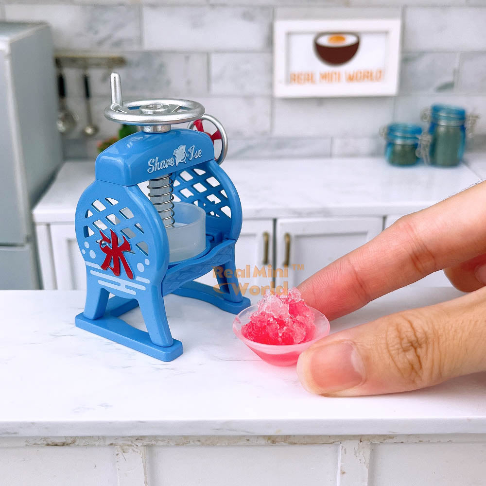 Miniature REAL Japanese Ice Shaver in Jean Blue | Mini Cooking Shop ...