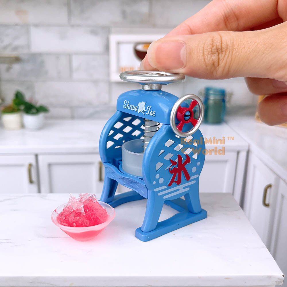 Miniature REAL Japanese Ice Shaver in Jean Blue | Mini Cooking Shop ...