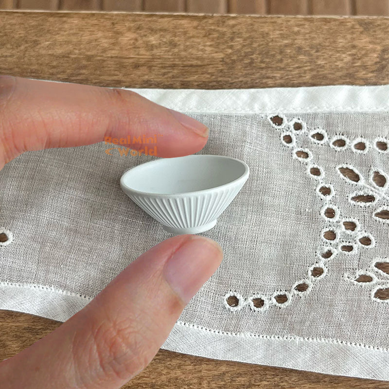 Miniature Aesthetic Dinnerware Series in White | Mini Cooking Shop ...