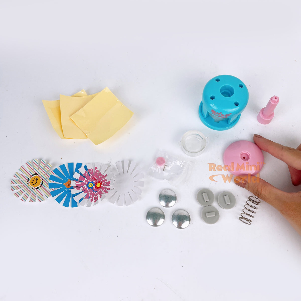 Miniature REAL Badge Maker Set (Blue) | Functional Miniature Shop ...