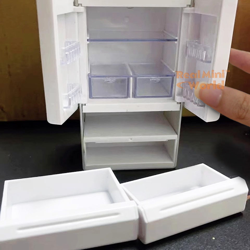 Miniature Two Doors Fridge (light function only) | Mini Kitchen Shop ...