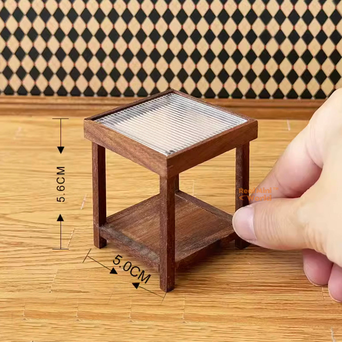 Miniature Solid Wood 1:12 Scale Coffee Table | Mini Cooking Shop – Real ...