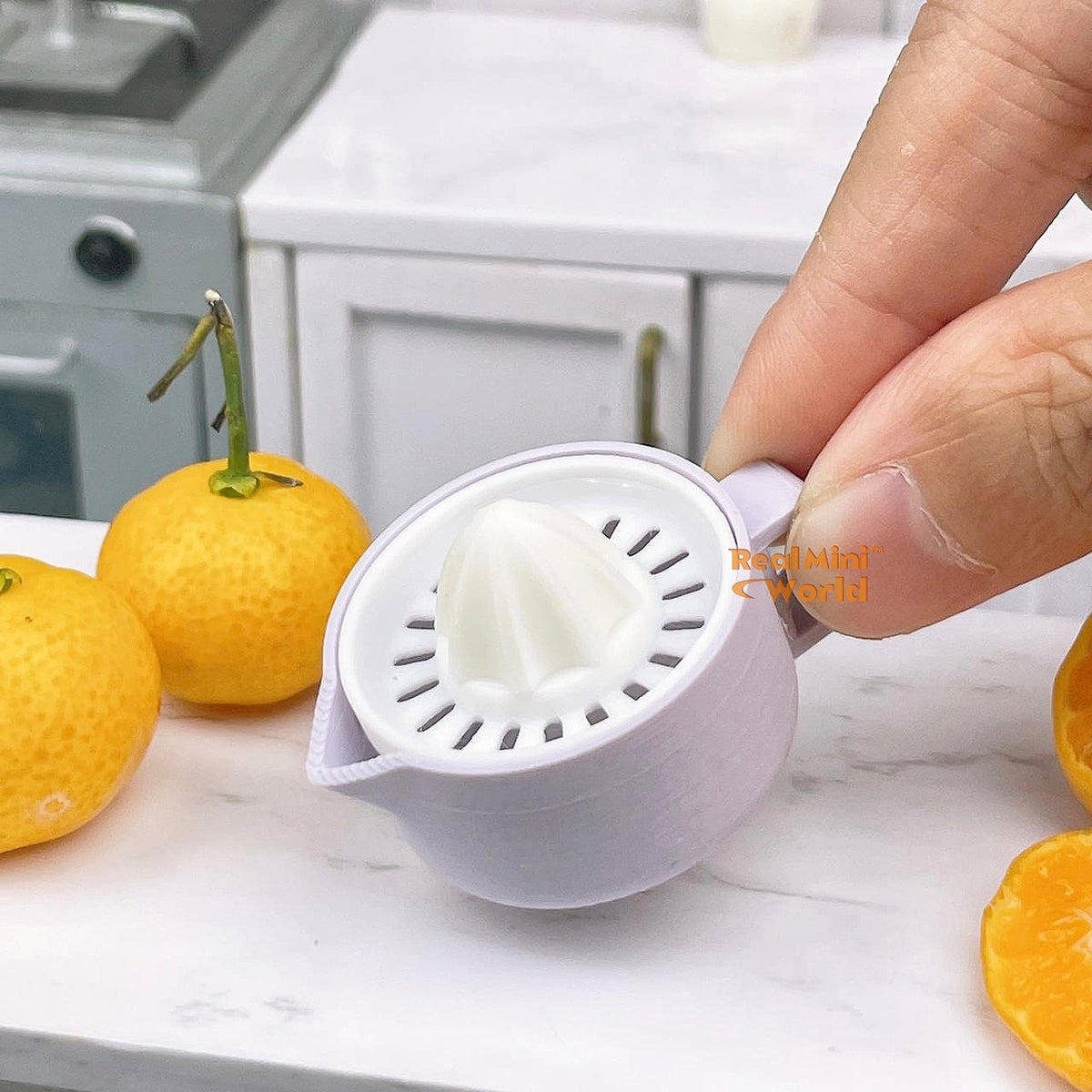Miniature REAL Manual Citrus Squeezer (Purple) | Tiny Cooking Shop ...