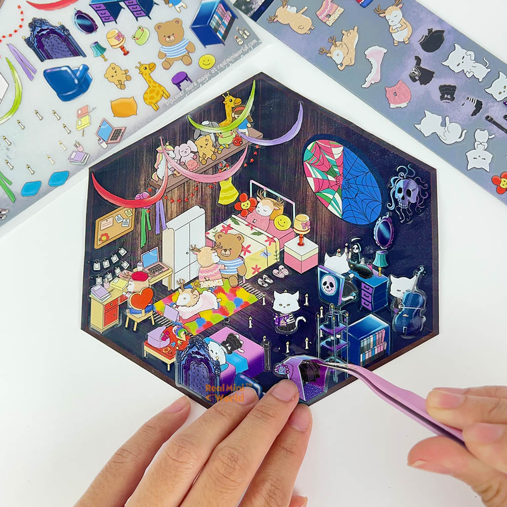 Decor Your Own Wednesday Dormitory Room Deco Sticker Kit |Sticker Shop ...