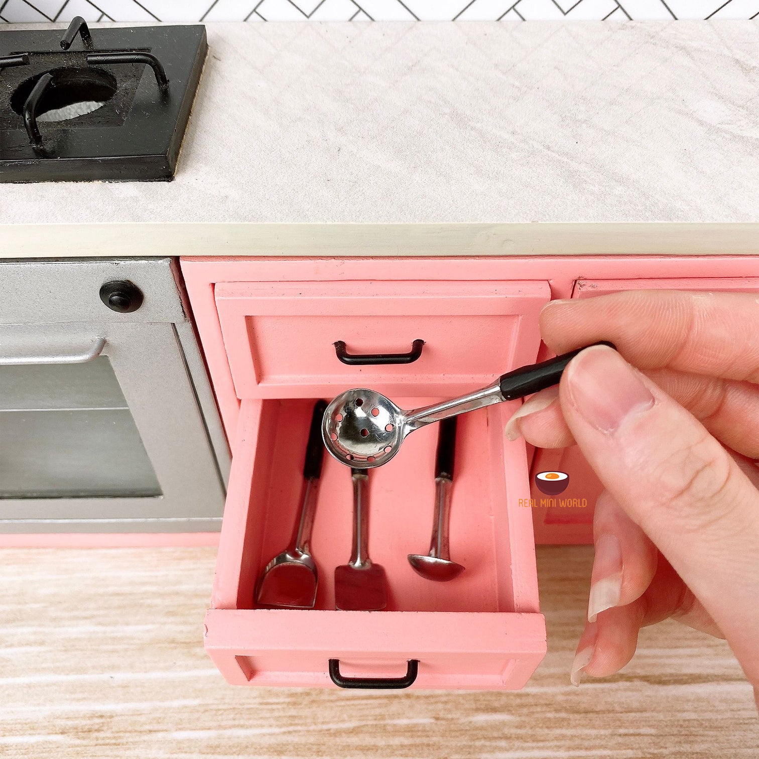 5in1 Stainless Steel Cookware Set with Wooden Grip | Mini Cooking Shop ...