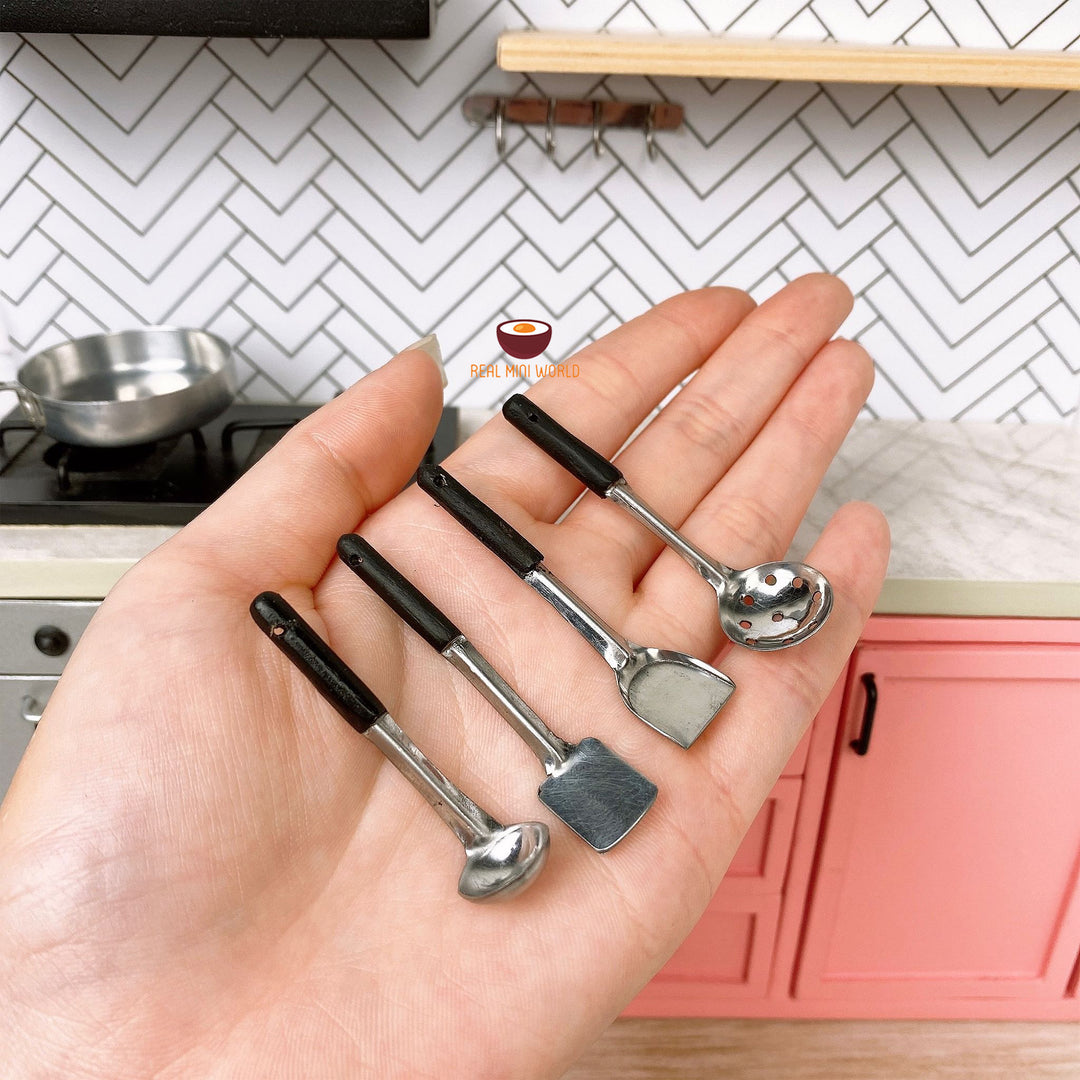 5in1 Stainless Steel Cookware Set with Wooden Grip | Mini Cooking Shop ...