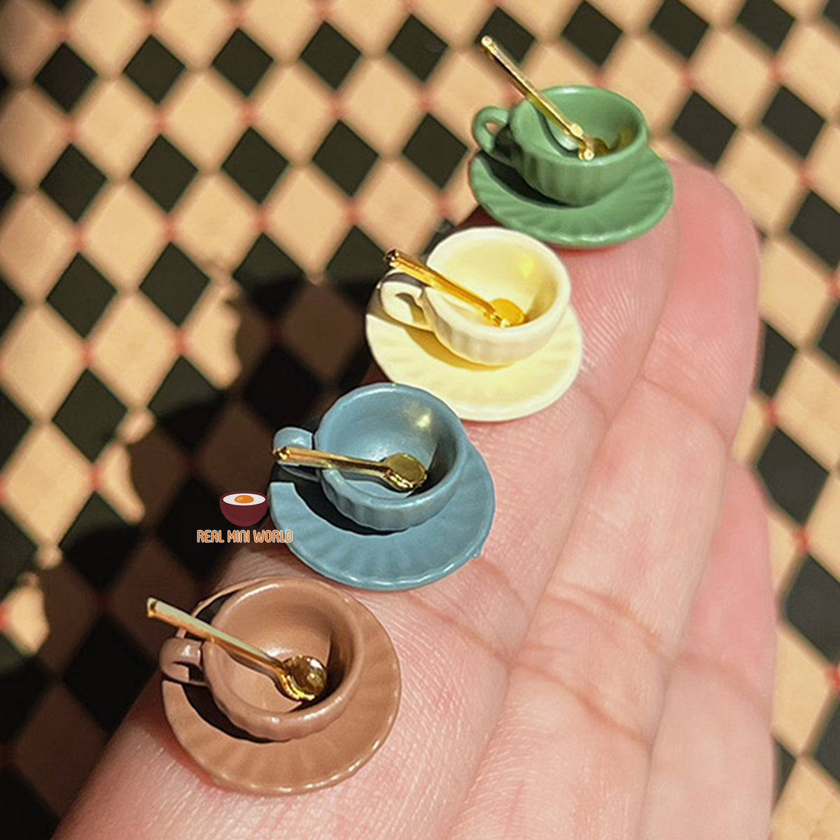 Miniature Coffee Mug and Plate Set | Mini Food Cooking Shop – Real Mini ...